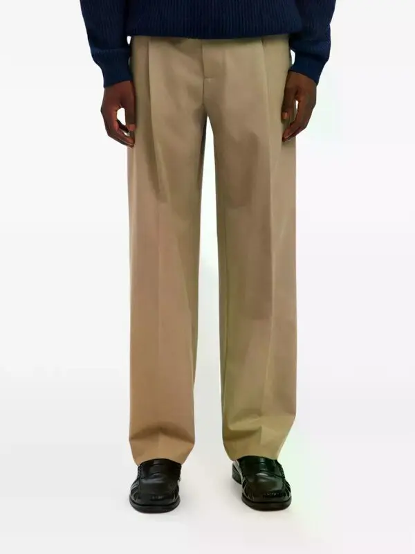 SELECTED 220 Pleated Trousers - Neutrals