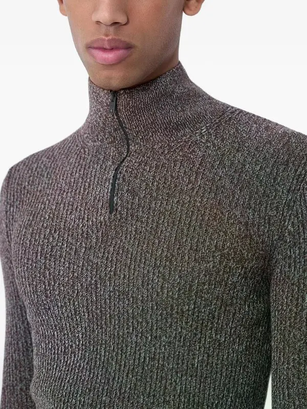 Prada High-neck Zip Sweater