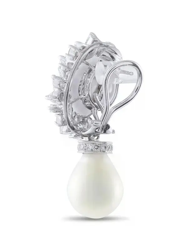 LB EXCLUSIVE Diamond And Pearl Earrings