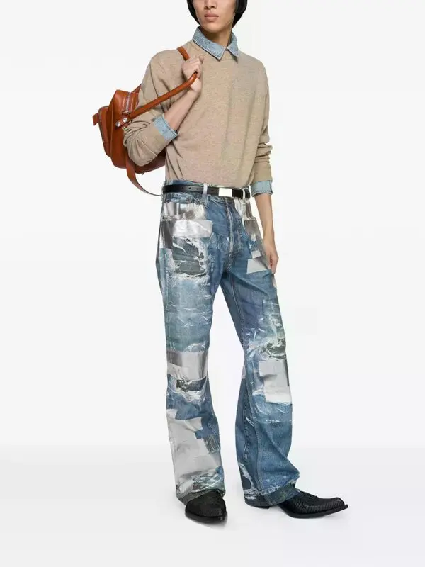 Acne Studios Ripped Patchwork Jeans