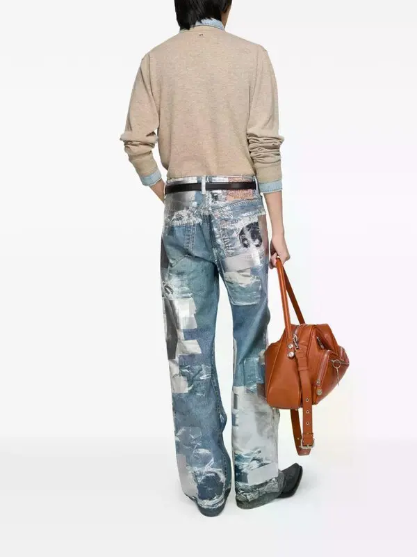 Acne Studios Ripped Patchwork Jeans
