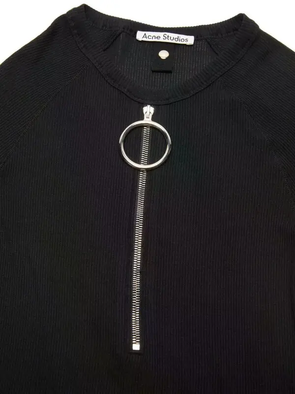 Acne Studios Zip Short-sleeve Top