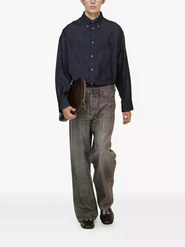 Acne Studios Patch Embellished Baggy Jeans