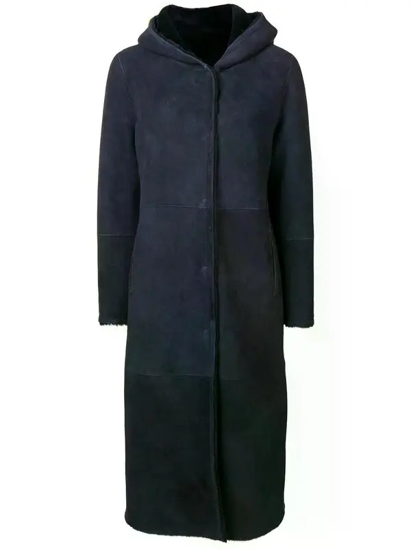 LISKA Hooded Shearling Coat