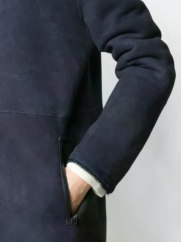 LISKA Hooded Shearling Coat