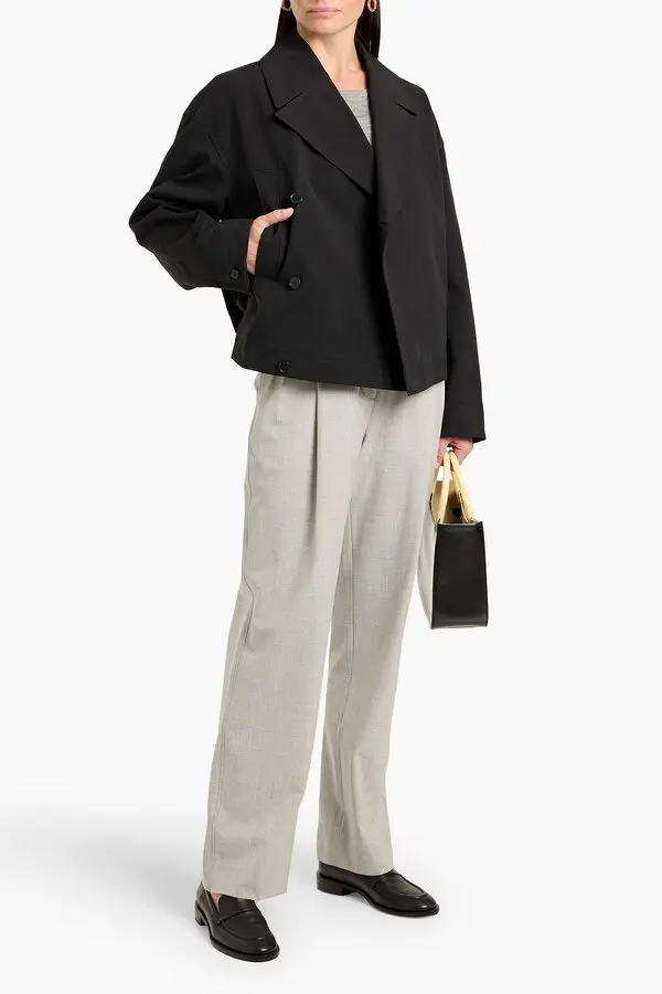 Loulou De Saison Coen Cotton Jacket - Black