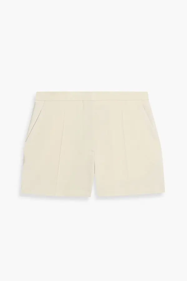Loulou De Saison Serge Wool-blend Twill Shorts - Beige