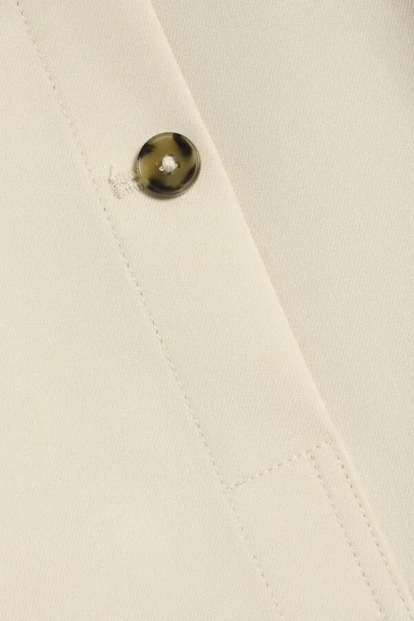 Loulou De Saison Lune Wool-blend Twill Shirt - Beige