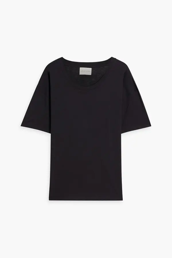 Loulou De Saison Ezra Slub Jersey T-shirt - Black
