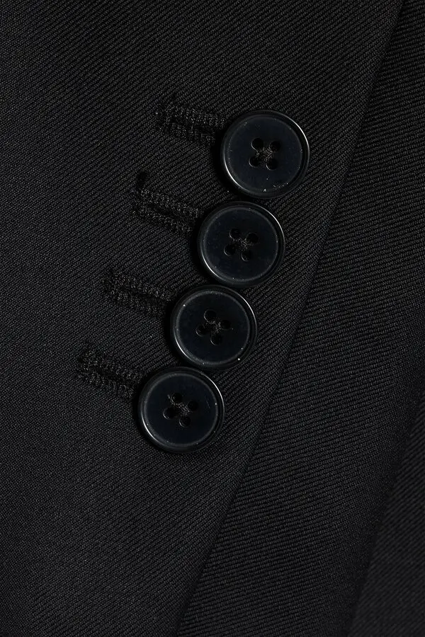 Loulou De Saison Arlo Double-breasted Wool-twill Blazer - Black