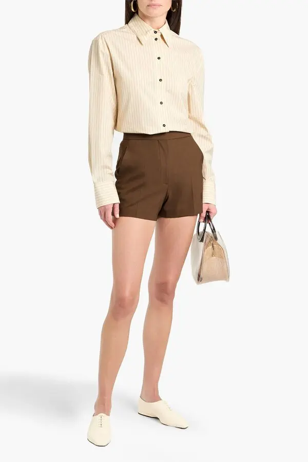 Loulou De Saison Alim Pinstriped Cotton-poplin Shirt - Ivory