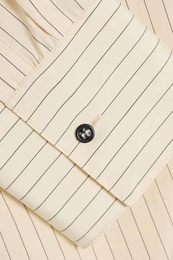 Loulou De Saison Alim Pinstriped Cotton-poplin Shirt - Ivory