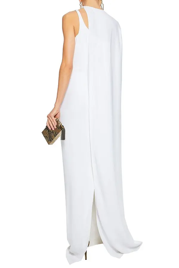 Stella McCartney One-shoulder Layered Crepe Gown
