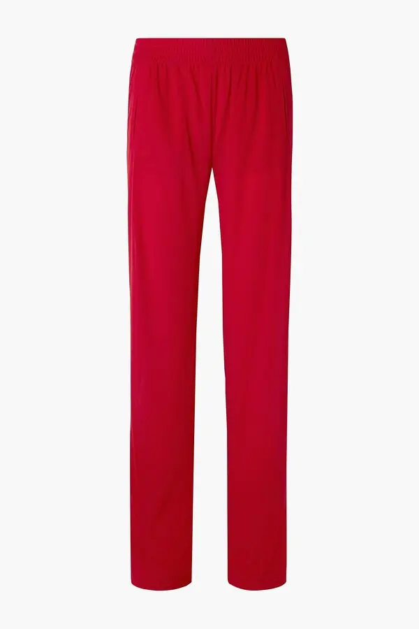 Norma Kamali Striped Jersey Track Pants - Red