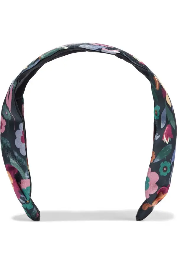 Red Valentino Floralprint Satintwill Headband