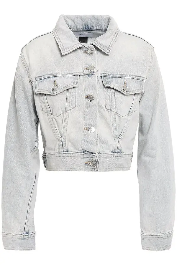 Current/Elliott Cropped Denim Jacket