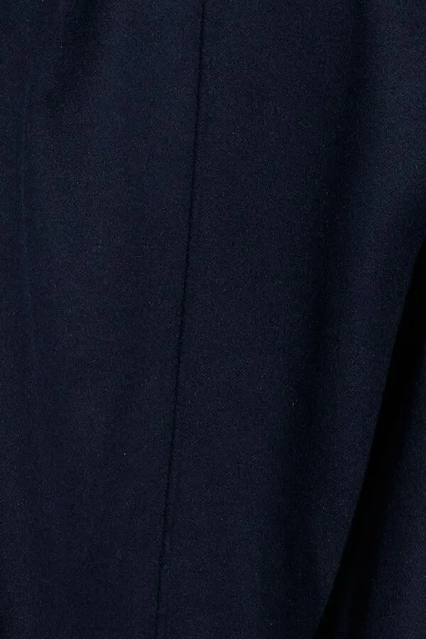 Max Mara Wool And Angorablend Coat - Midnight Blue