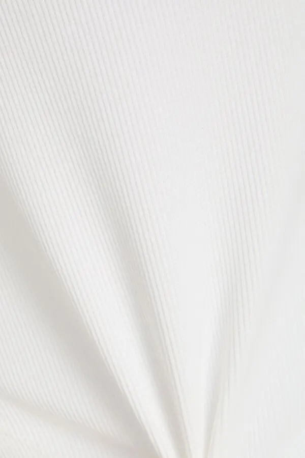 Zimmermann Ribbed Stretch-cotton Jersey Tank - White