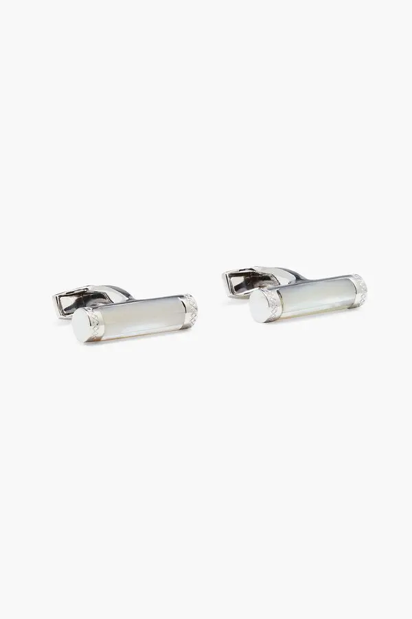 Tateossian Sterling Motherofpearl Cufflinks - Silver
