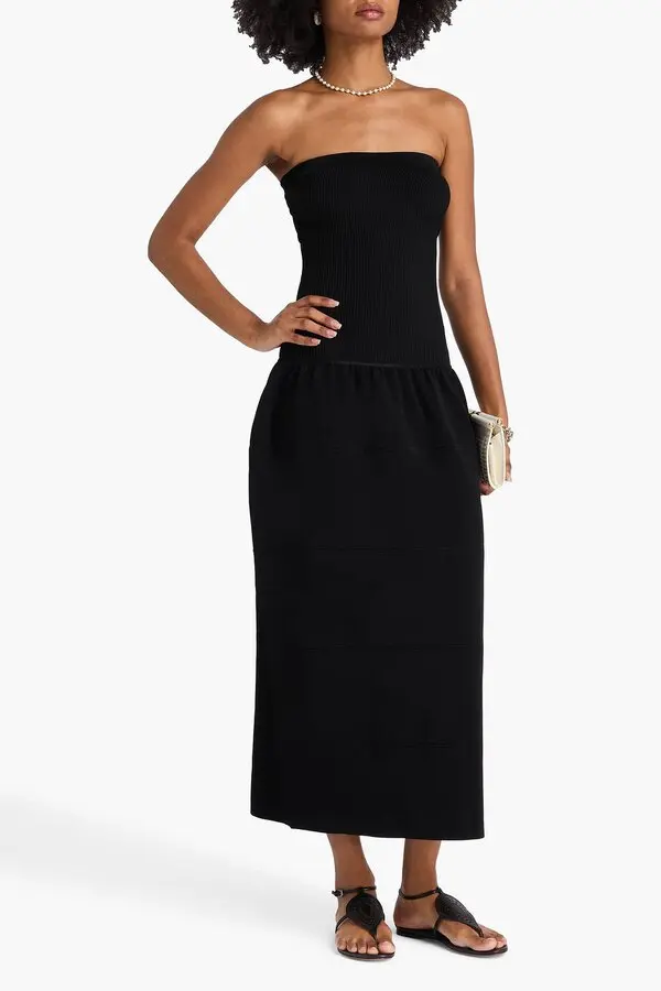 Zimmermann Strapless Knitted Midi Dress