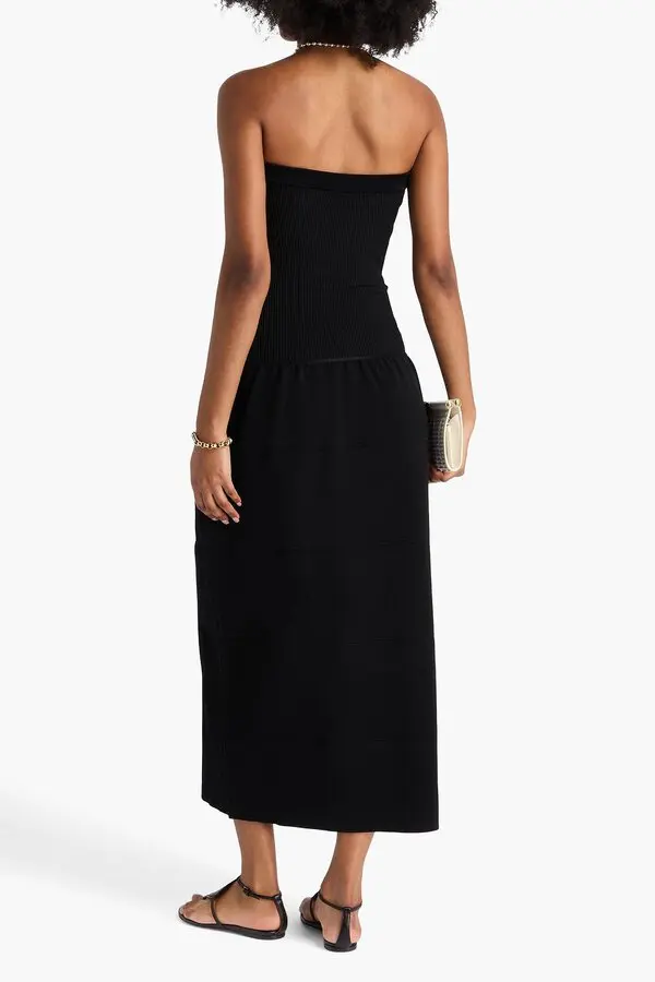 Zimmermann Strapless Knitted Midi Dress