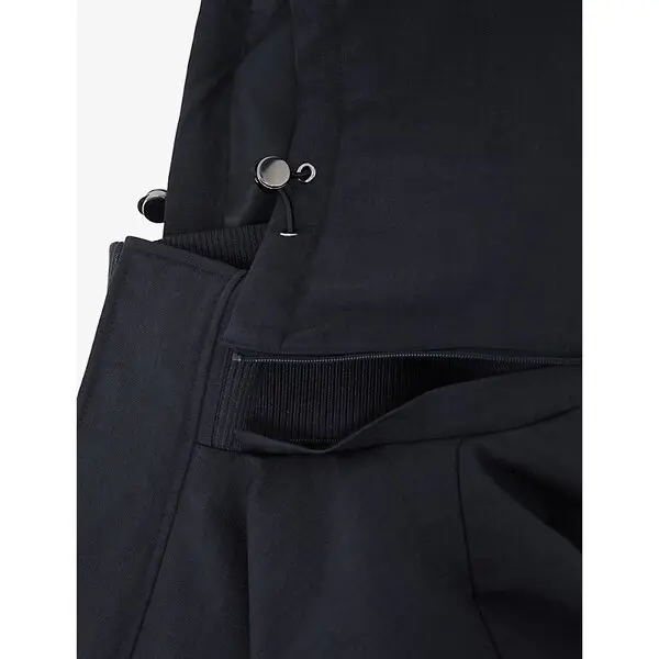 REISS Hooded Zip-through Padded Woven Coat - Navy