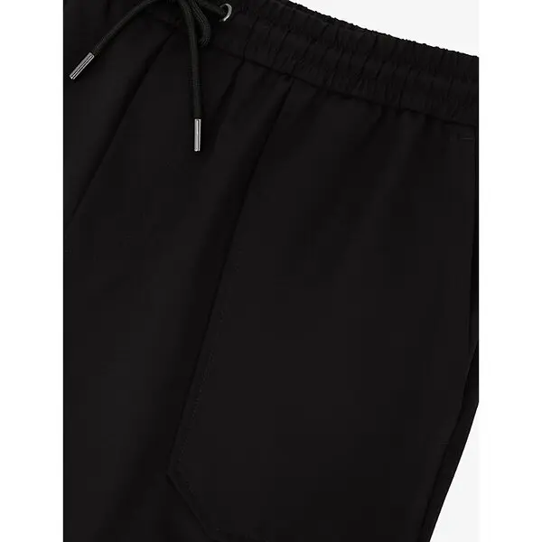 REISS Ascend Drawstring-waist Trousers - Black