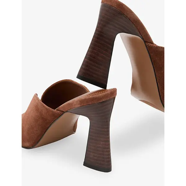 REISS Suede Heeled Sandals