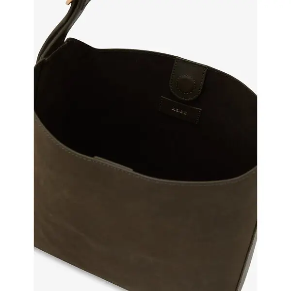 REISS Greta Suede And Leather Tote Bag