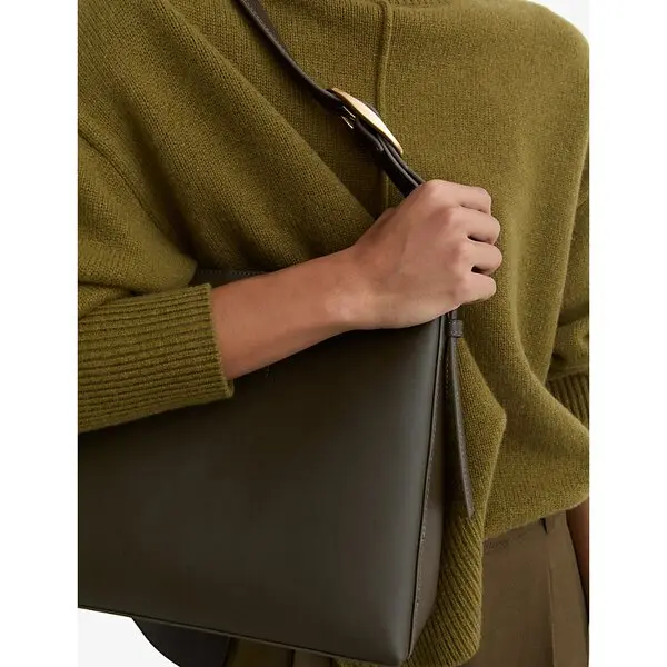 REISS Greta Suede And Leather Tote Bag