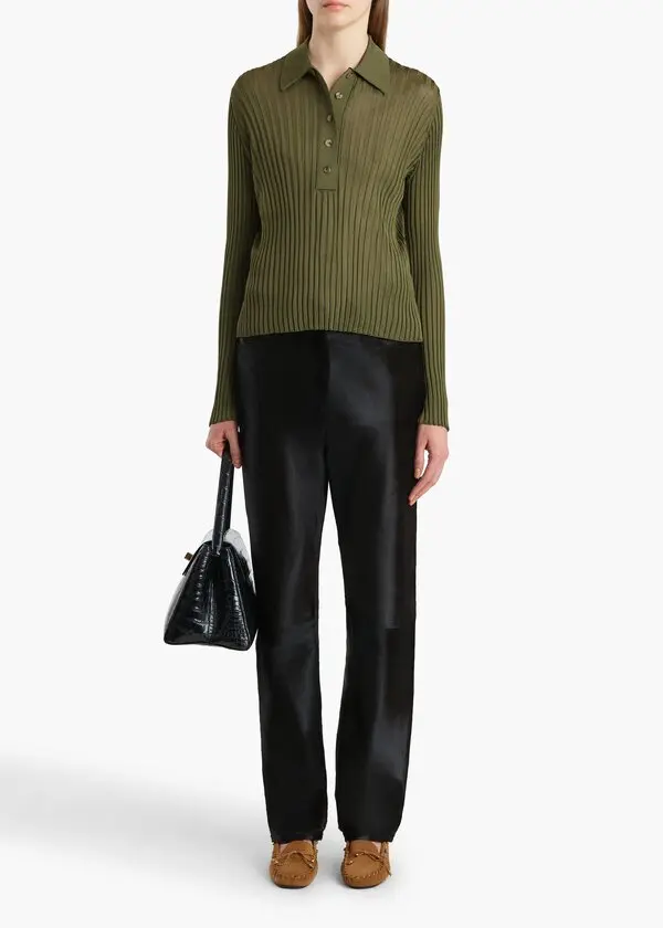 Khaite Vin Knit Top - Olive