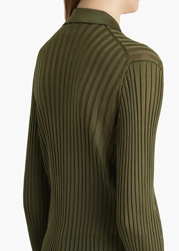 Khaite Vin Knit Top - Olive