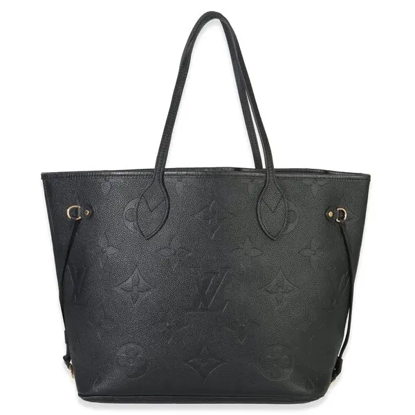 LOUIS VUITTON Giant Monogram Empreinte Neverfull Mm - Black