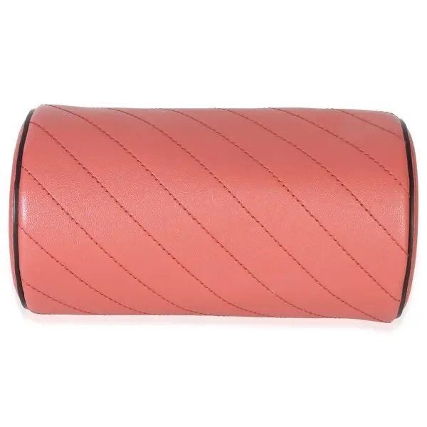 Gucci Diagonal Quilted Calfskin Blondie Barrel Bag - Pink