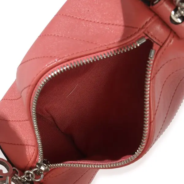Gucci Diagonal Quilted Calfskin Blondie Barrel Bag - Pink