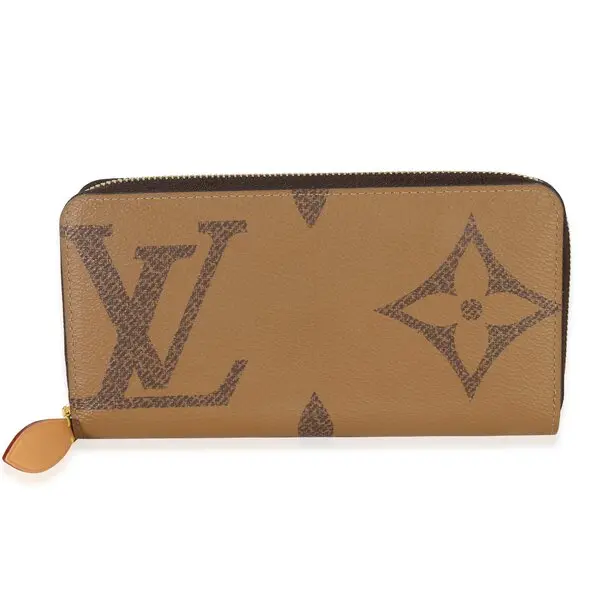 LOUIS VUITTON Reverse Monogram Canvas Zippy Wallet - Brown