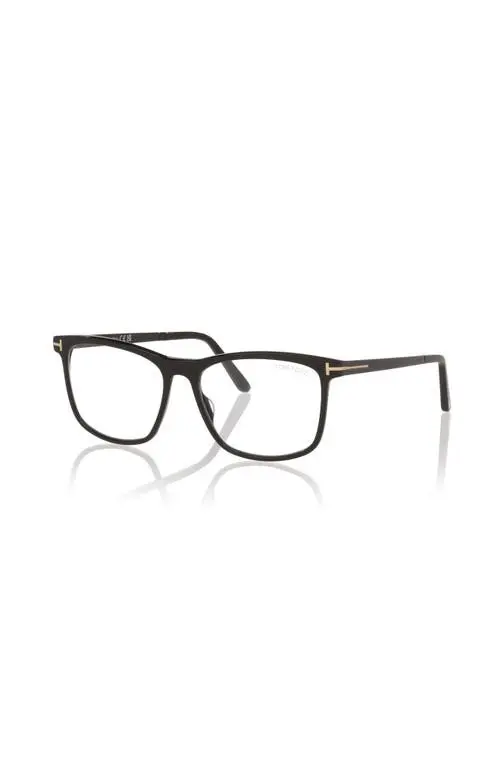 TOM FORD 56mm Square Optical Glasses - Black