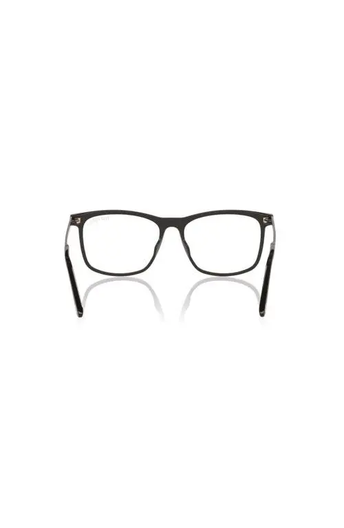TOM FORD 56mm Square Eyeglasses - Black