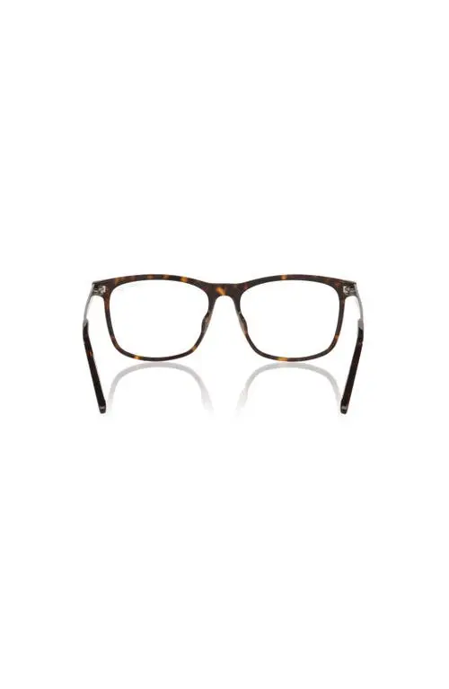 TOM FORD 56mm Square Eyeglasses - Tortoise