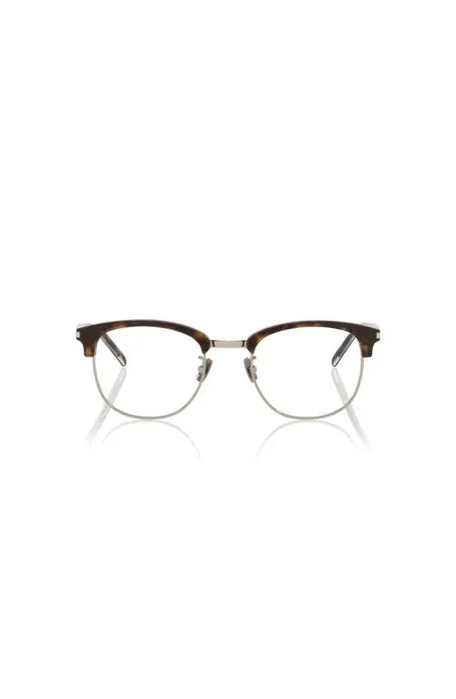 Saint Laurent 51mm Round Eyeglasses