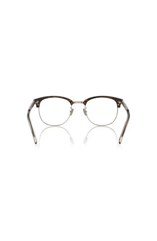 Saint Laurent 51mm Round Eyeglasses