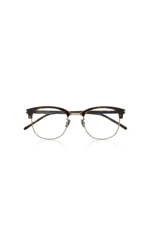 Saint Laurent 51mm Round Eyeglasses