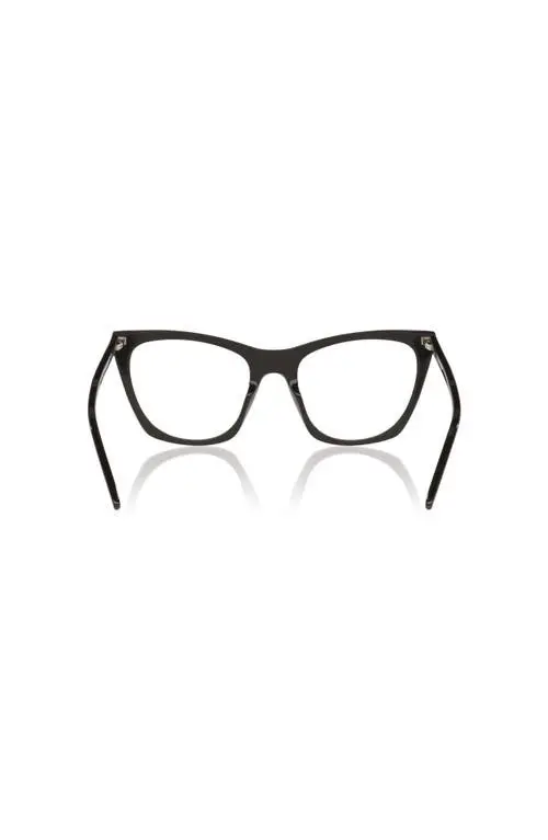 Saint Laurent 55mm Cat Eye Optical Glasses - Black