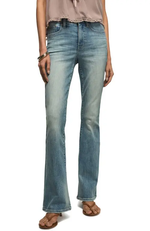 Lucky Brand Stevie High Waist Flare Jeans - Here We Go Indigo Wash