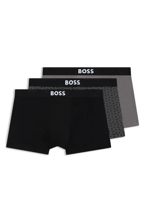 BOSS Assorted 3-pack Stretch Cotton Trunks - Open Beige