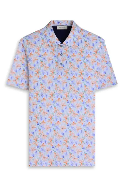 Bugatchi Hendrix Floral Pima Cotton Polo