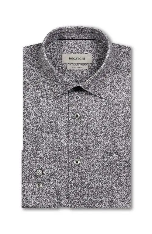 Bugatchi James Ooohcotton® Floral Print Button-up Shirt - Graphite