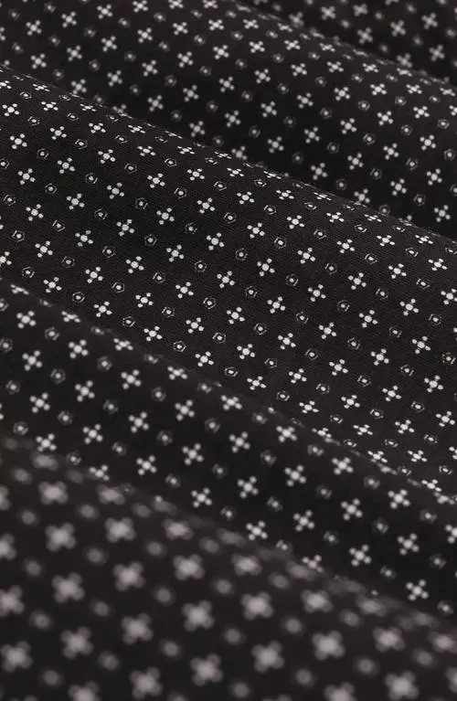 Bugatchi James Ooohcotton® Geometric Print Button-up Shirt - Black