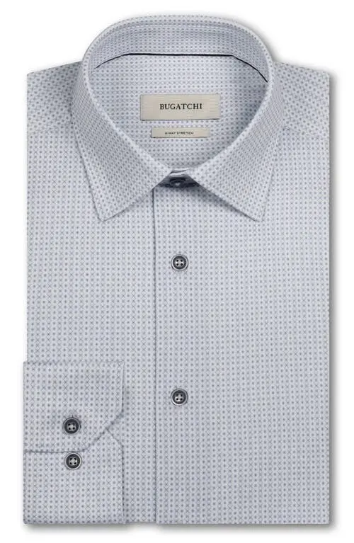 Bugatchi James Ooohcotton® Geo Print Button-up Shirt - Platinum