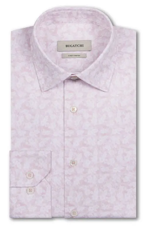 Bugatchi James Ooohcotton® Floral Print Button-up Shirt - Peach
